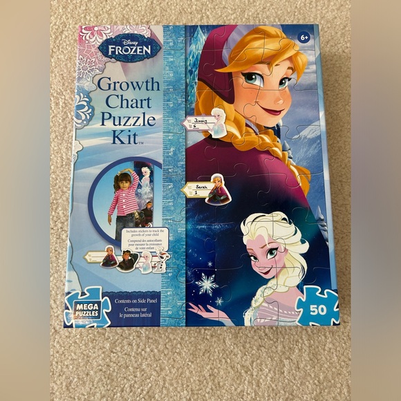 Disney | Toys | Nib Disney Frozen Growth Chart Puzzle Kit | Poshmark